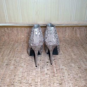 Wild Diva | Shoes | Wild Diva Lounge Tan Lace Suede Booties Size 8 ...